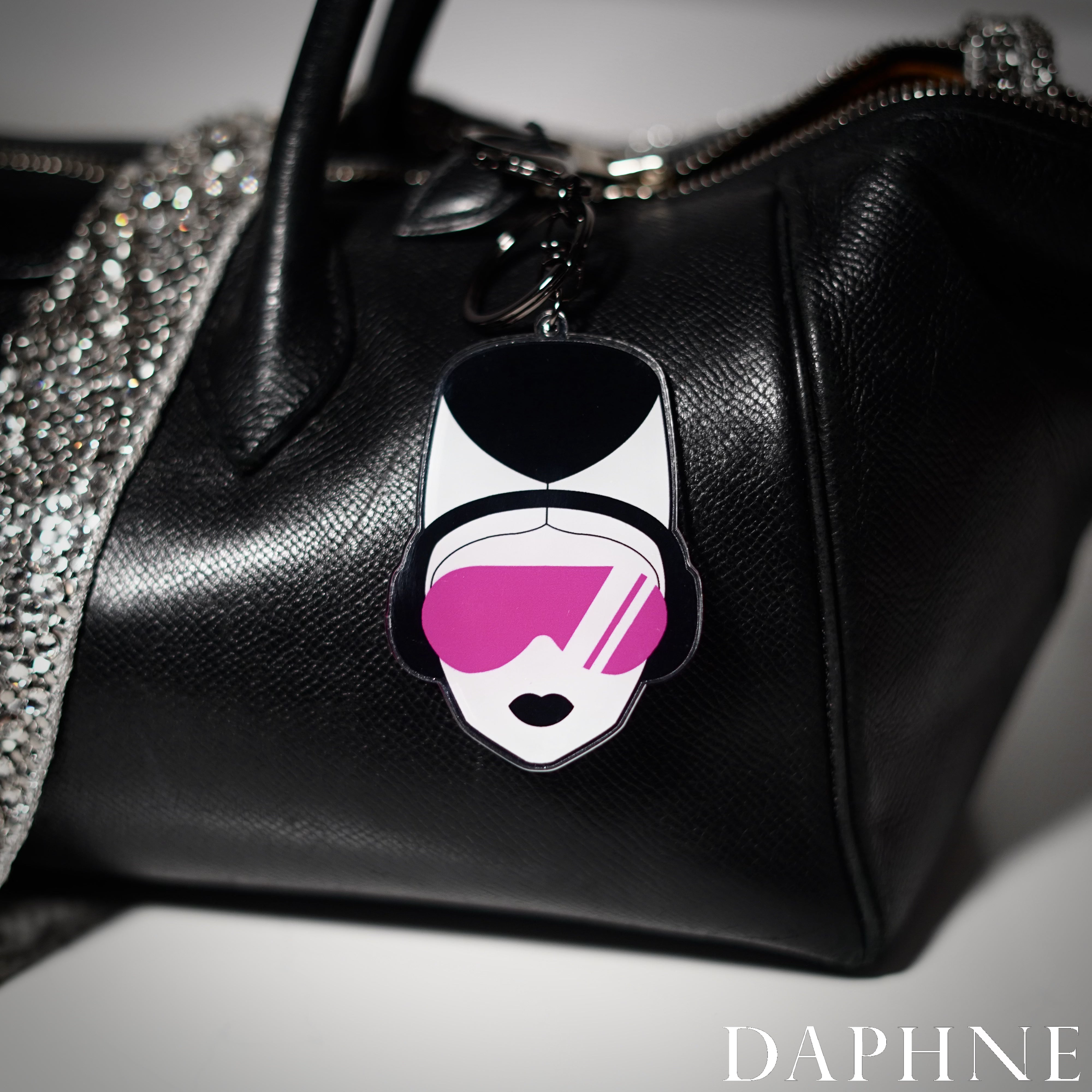 Double Sided Gloss Daphne ‘Icon’ Charm Keyring in hologram sleeve – The ...
